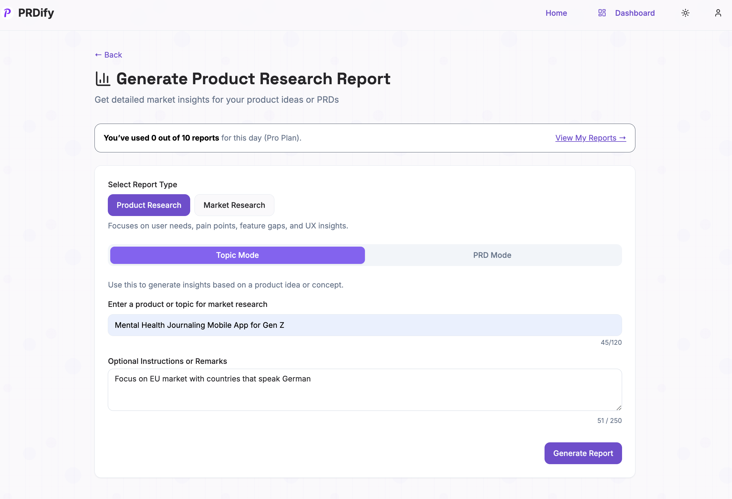PRDify – AI-Powered PRDs, AI Wireframing, AI Product Research & Version Control Tool